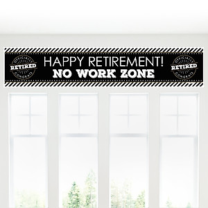Big Dot of Happiness Happy Retirement - Retirement Party Decorations Party Banner