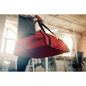 Summit Ridge Insulated Food Delivery Bag | 20x20 Pizza Bags for Delivery, Zippered with Ventilation and Receipt Pocket for DoorDash, Uber Eats, Instacart Delivery (Red)