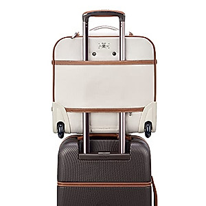 DELSEY Paris Chatelet 2.0 Softside Luggage Under-Seater with 2 Wheels, Angora, Carry-on 16 Inch