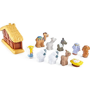 Fisher-Price Little People Toddler Toy Nativity Christmas Playset, Stable with 10 Figures for Preschool Pretend Play Kids Ages 1+ Years
