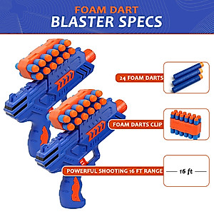 GMAOPHY Digital Shooting Targets with 2 Foam Dart Toy Blaster, Kids Shooting Game Toys, Electronic Scoring Auto Reset 4 Targets, Birthday for Ages 5 6 7 8 9 10+ Years Old Kids Boys Girls