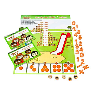Teach My Preschooler Learning Kit: Screen-Free. Preschool Readiness. All-In-One Kit. Teach Reading, Printing, Numbers to 100, Early Math. 70+ pieces plus teaching guides and storage case. Age 3yrs+ , Green