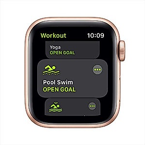 Apple Watch SE (GPS, 40mm) - Gold Aluminum Case with Pink Sand Sport Band (Renewed)