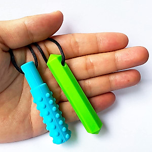 Xtra Tough (XT) Chew Necklace for Kids Boys - Silicone Chew Pendant Jewelry for Autism, ADHD, Baby Nursing or Special Needs - Chewing Necklace