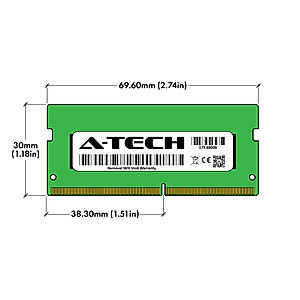 A-Tech 8GB DDR4 3200 MHz SODIMM PC4-25600 (PC4-3200AA) CL22 Non-ECC Laptop RAM Memory Module
