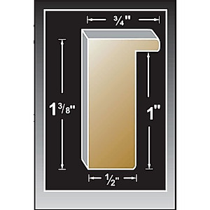 Frame USA Frame-A-Tee, Pack of 3 Real Wood T-Shirt Frames for Large and XL Shirts (14x18, Black), Includes Styrene, Made in America