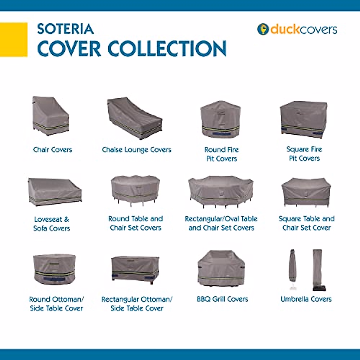 Duck Covers Soteria Waterproof 56 Inch Rectangular Fire Pit Cover
