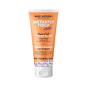 "Marc Anthony Biotin Styling Cream - Instantly Thick Plump & Lift with , Polymers and Phytokeratin - Thickening for Fine Hair - 4.93 Oz"