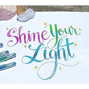 SAKURA Gelly Roll Stardust Glitter Gel Pens - Bold Point Ink Pen for Lettering, Drawing, Invitations, & Stationery - Assorted Colored Ink - Bold Line - 16 Pack