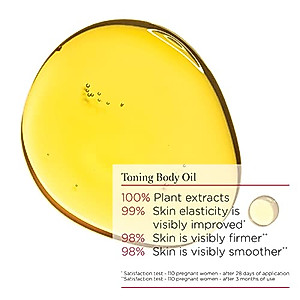 Clarins Tonic Body Treatment Oil | Stretch Mark Pregnancy Care | Skin Elasticity Is Improved After 28 Days* | Visibly Firms and Tones | Dermatologist Tested | Natural 100% Plant Extracts