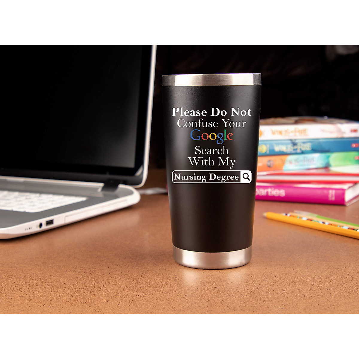 KLUBI Nurse Travel Mug Gifts for Women - Google Search Travel Coffee Mug/Tumbler 20oz -Funny Gift for Nurses, Women, Men, Nurse Practitioner, Female, Male, Bulk, Nursing Assistant