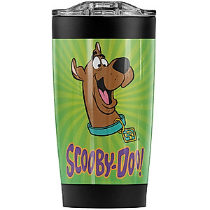 Scooby-Doo Burst Stainless Steel Tumbler 20 oz Coffee Travel Mug/Cup, Vacuum Insulated & Double Wall with Leakproof Sliding Lid