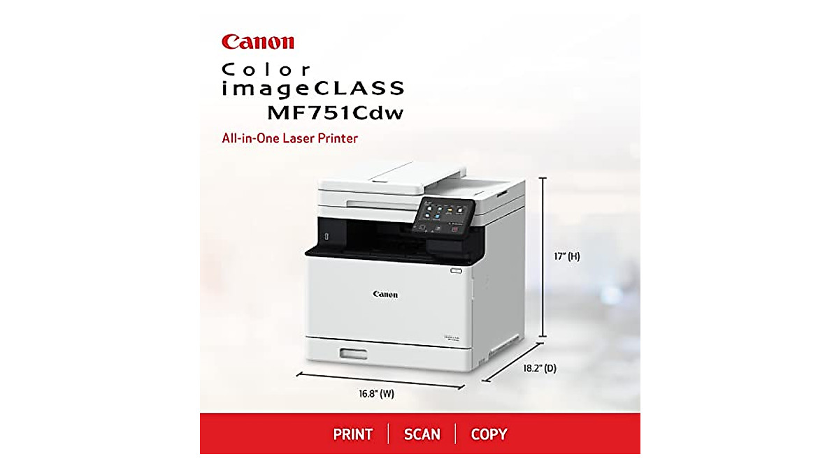 Canon Color MF751Cdw Printer - Fast Wireless Duplex Printing