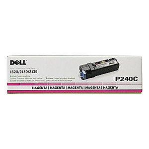 Dell P240C 1320C 2130 2135 Toner Cartridge (Magenta) in Retail Packaging