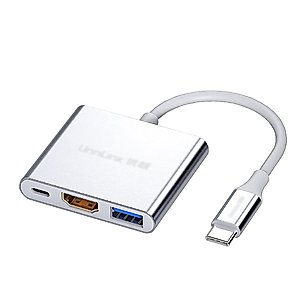 Port Expander USB C to HDMI Adapter for Type C Laptop USB C Adapter USB C Docking Station with HDMI, USB 3.0 Port, PD Port USB Splitter