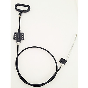 ProFurnitureParts Recliner Cable D-Ring Release Long Handle (7") -Exposed Length 4.75" with Spring- Total Overall Length 44.75"