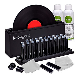 Audio-Technica AT-LP60XBT Bluetooth Fully Automatic Stereo Turntable (Red) Bundle with Vinyl Record Cleaner Kit (2 Items)