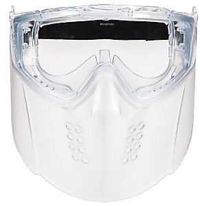 MSA 10150069 Vertoggle Safety Goggles - Industrial Use, Safety Goggle/Faceshield Combination, Protects Against Impact & Splash, Sightgard Protective Eyewear, Polycarbonate (PC), Anti-Fog, Anti-Scratch