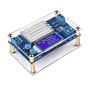 2 Pack Adjustable Voltage Regulator，AITRIP DC to DC 5.3V-32V to 1.2V-32V 12V Power Supply Module, 12A LCD Step Down Volt Transformer 160W CC CV Buck Converter Reducer
