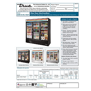True Manufacturing-GDM-72-HC~TSL01-Glass Door Merchandisers
