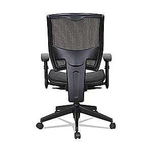 Alera Epoch Series All Mesh Multifunction Mid-Back Chair, Black