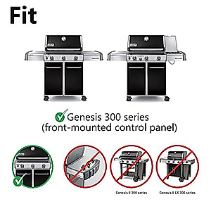 Flavorizer Bars Replacements 17.5 inch for Weber Genesis, Weber Genesis Parts for Weber Genesis 300 Grill Parts(2011-2016), Genesis E/EP-310, 320, 330, Genesis S-310, 330 (with Front Control Knobs)