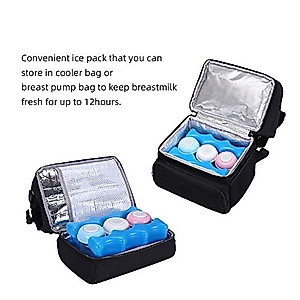 Breastmilk Ice Pack -Bottle Ice Packs for Breastfeeding Working Mom fit for Cans Bottles Breast Pump Bag Lunch Bags, 2pcs