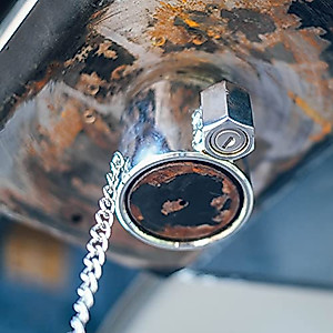 BISupply Semi Trailer King Pin Lock - Anti Theft 5th Wheel Hitch Locking Pin Kingpin Hitch Lock for RVs or Trailers