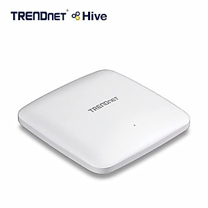 TRENDnet AX1800 Dual Band WiFi 6 PoE+ Access Point, 1201Mbps WiFi AX + 576Mbps WiFi N, MU-MIMO, OFDMA,1024 QAM, WDS, Client Bridge, WDS Bridge, AP, WDS Station, White, TEW-921DAP
