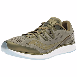 Saucony Women's Freedom ISO Unisex Running Shoe, Olive, 6