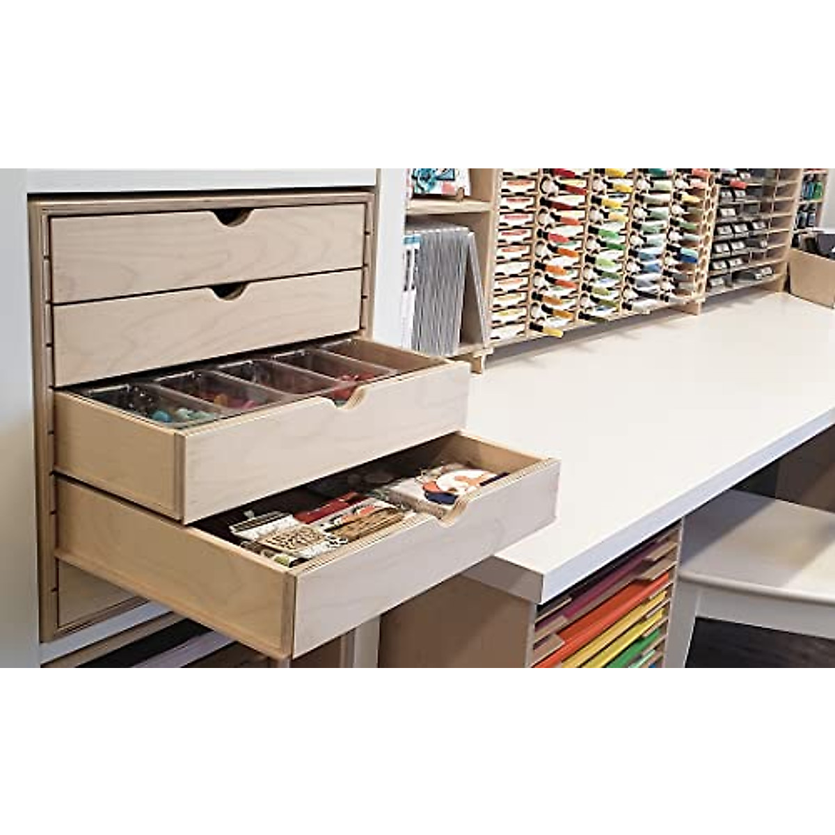Stamp-n-Storage Drawer Cabinet - 5 Double 2" Drawers (will fit IKEA Kallax Shelving Unit)