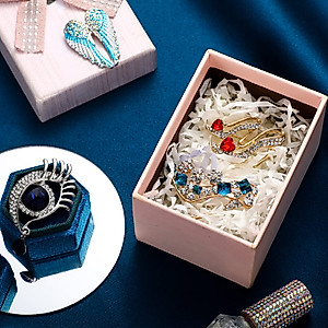 4 Pieces Brooches Pins for Women Rhinestone High Heel Crystal Brooches Princess Shoes Angel Wing Tear for Women Brides Gifts Party Favors Mom's Present