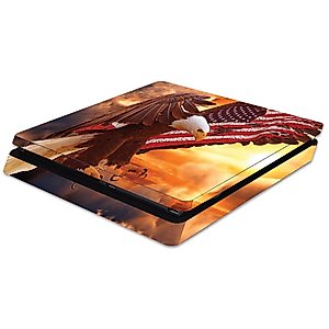 MightySkins Skin Compatible with Sony PS4 Slim Console - Bald Eagle | Protective, Durable, and Unique Vinyl Decal wrap Cover | Easy to Apply, Remove, and Change Styles | Made in The USA