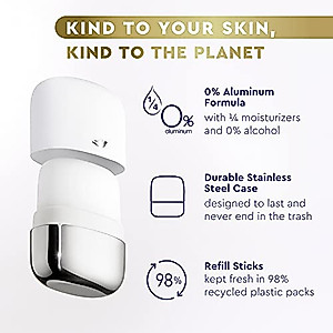 Dove Deodorant Refills Refill Kit 0% Aluminum Cucumber & Green Tea Aluminum Free Deodorant 1.13 oz