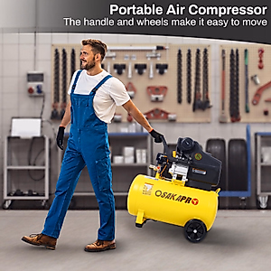 WIILAYOK 13 Gallon Air Compressor, 4.5HP 6.5CFM 115PSI, Portable Air Compressor for Inflation, Car Repair, Spray Painting, Woodwork Nailing