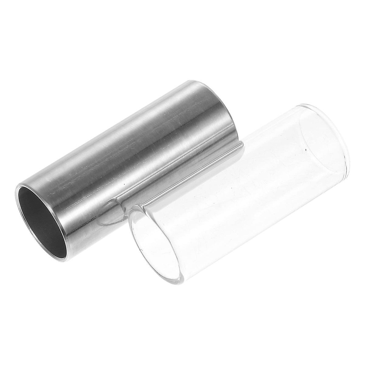 2 Pcs Guitar Slider Banjo Accessories Firm Guitar Slide Metal Slide Guitar Finger Slide Professional Guitar Slide Standard Guitar Slide Guitar Bar Stainless Steel Major Slide Rail