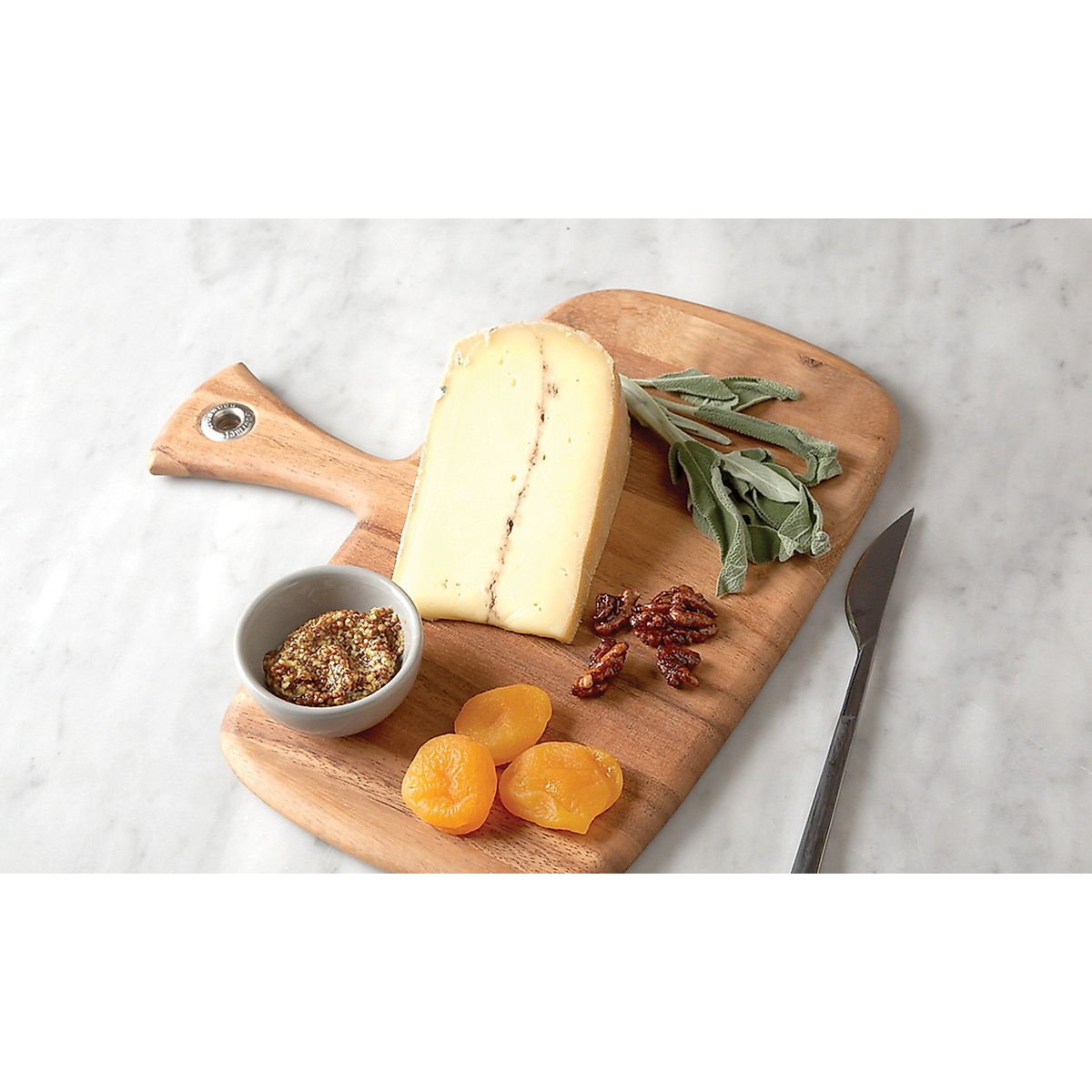 Ironwood Gourmet Small Rectangular Provencale Paddle Board, Acacia Wood