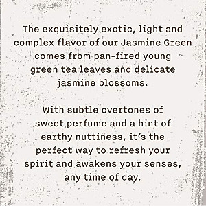 Allegro Tea Organic Jasmine Green Tea Bags, 20 Count