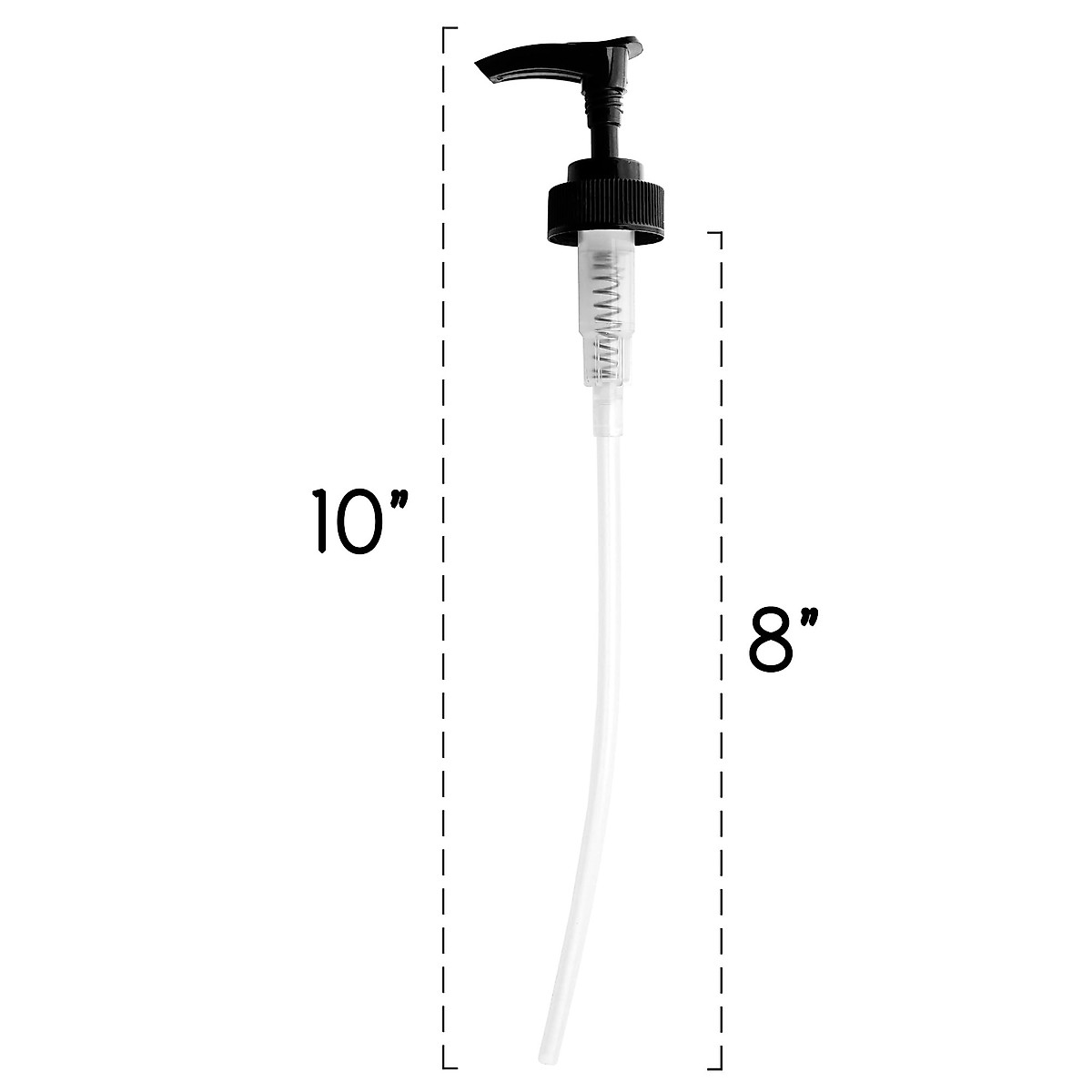 Cornucopia Brands 28-400 Replacement Pumps for Soap Dispensers/Lotion Bottles (6-Pack); Plastic Standard Size Replacement Pump Parts w/ 9-Inch Dip Tubes