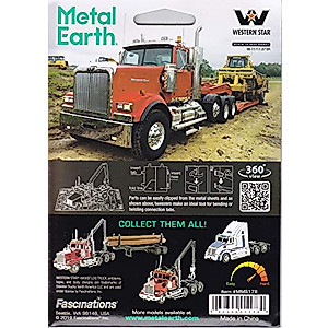 Fascinations Metal Earth Western Star 4900SF Log Truck 3D Metal Model Kit