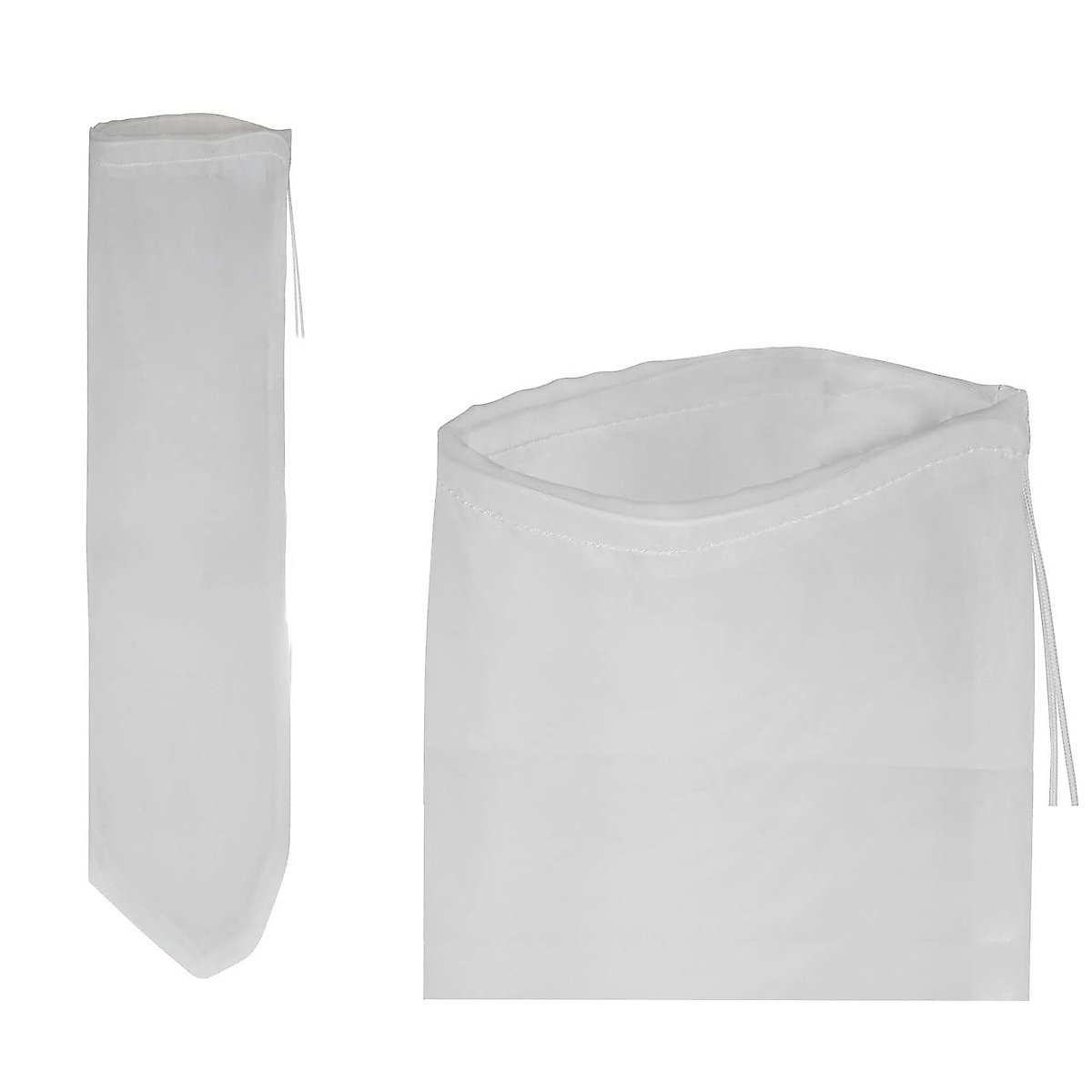 USA Lab Material Socks for Industrial and Laboratory Liquid Solid Separation, Filtration Bag Accessory with Drawstring Clouser, Extraction and Purification of Substances, 100 and 300 Micron
