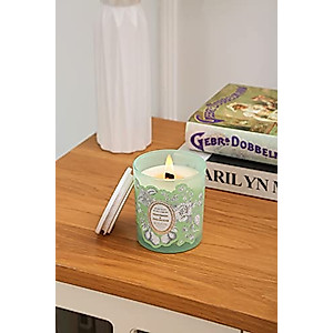 Pear Freesia & English Rose Scented Candle with Apple, Orange Blossom | Highly Scented Natural Soy Candles for Home | Wood Wick Candles for Men & Women | Large Aromatherapy Spring Candle Gifts 10.6 oz