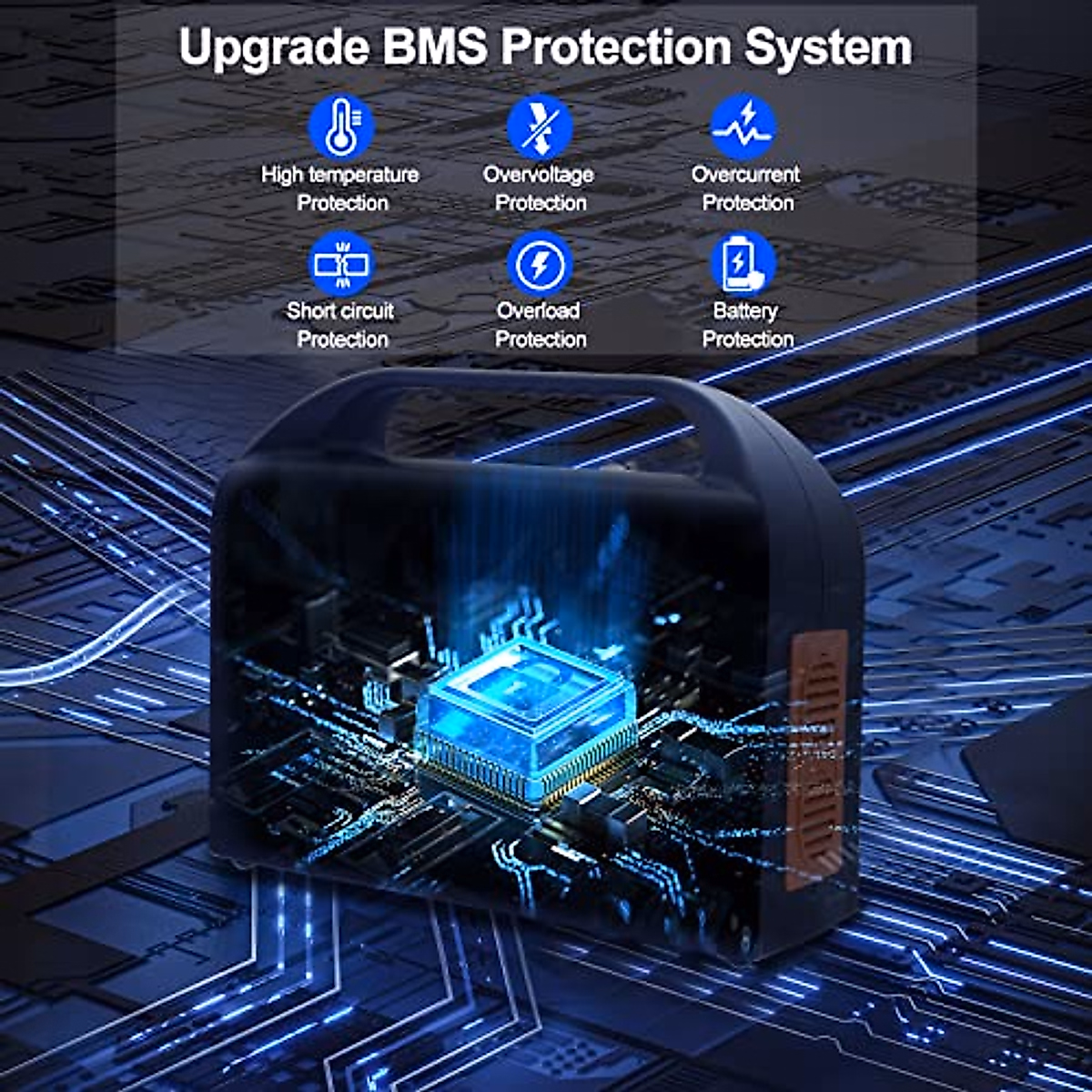 Geloo Portable Power Station 300W, 299Wh Solar Generator for Camping, Portable Solar Power Station 110V/300W AC, USB, PD Output, Portable Generator for Home Outdoor Camping RV Travel