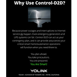 YoLink Remote, 500 Feet World's Longest Range Smart Remote Controller One Button Plugs Switches Outlets Grouping and Controlling, LoRa Enabled Smart Home Automation Device