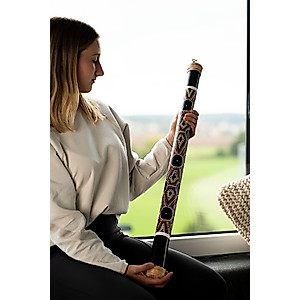 Meinl Sonic Energy 24" Bamboo Rainstick Musical Instrument for White Noise, Hand Painted — Sound Therapy Nature Effect