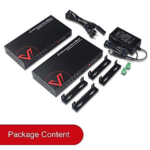 AV Access HDBaseT DisplayPort KVM Extender, Zero Latency, 4k@30Hz/1080P@120Hz DP 1.2 PoE Extender with 2 USB 2.0 Ports for Keyboard and Mouse, EDID, PoE Function, Over Single Cat5e/6/6a/7 Up to 330ft