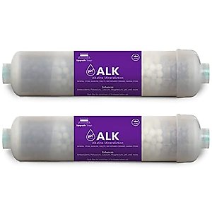 Express Water – 2 Pack Alkaline Water Filter Replacement – Mineral, Antioxidant, pH+ – 10 Inch – Under Sink and Reverse Osmosis System
