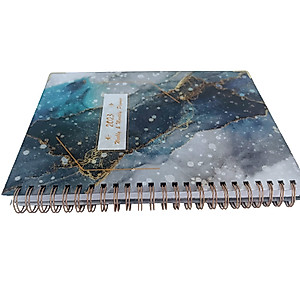 2023 Planner - Weekly & Monthly Planner 2023, January 2023 - December 2023, 8.4”x 6.1”, Planner 2023 with Gray Marble Cover