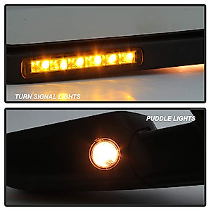 ACANII - Power Heat LED Signal Puddle View Mirror Passenger Side Original Style For 2007-2014 Ford F150 PickUp Right