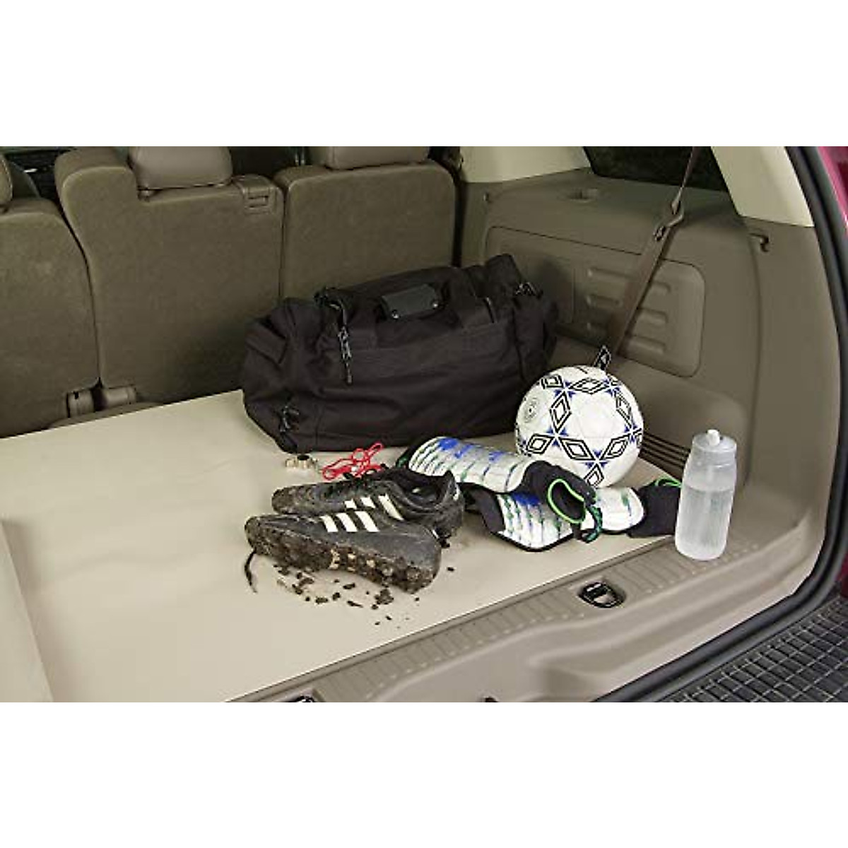 Duck Non-Adhesive Shelf Liner Solid Grip EasyLiner, 20-inch x 22 Feet, Taupe, 36 Sq Ft